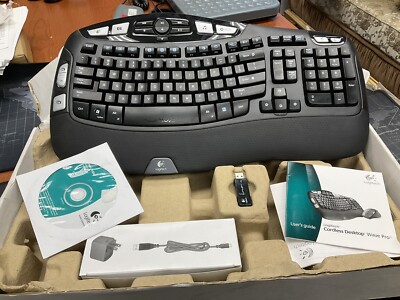 LOGITECH CORDLESS DESKTOP WAVE PRO KEYBOARD COMBO | eBay