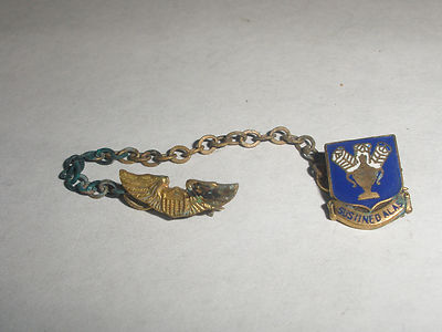 Vintage WWII era Army Air Corps Sustineo Alas DI Unit Crest Sweetheart ...