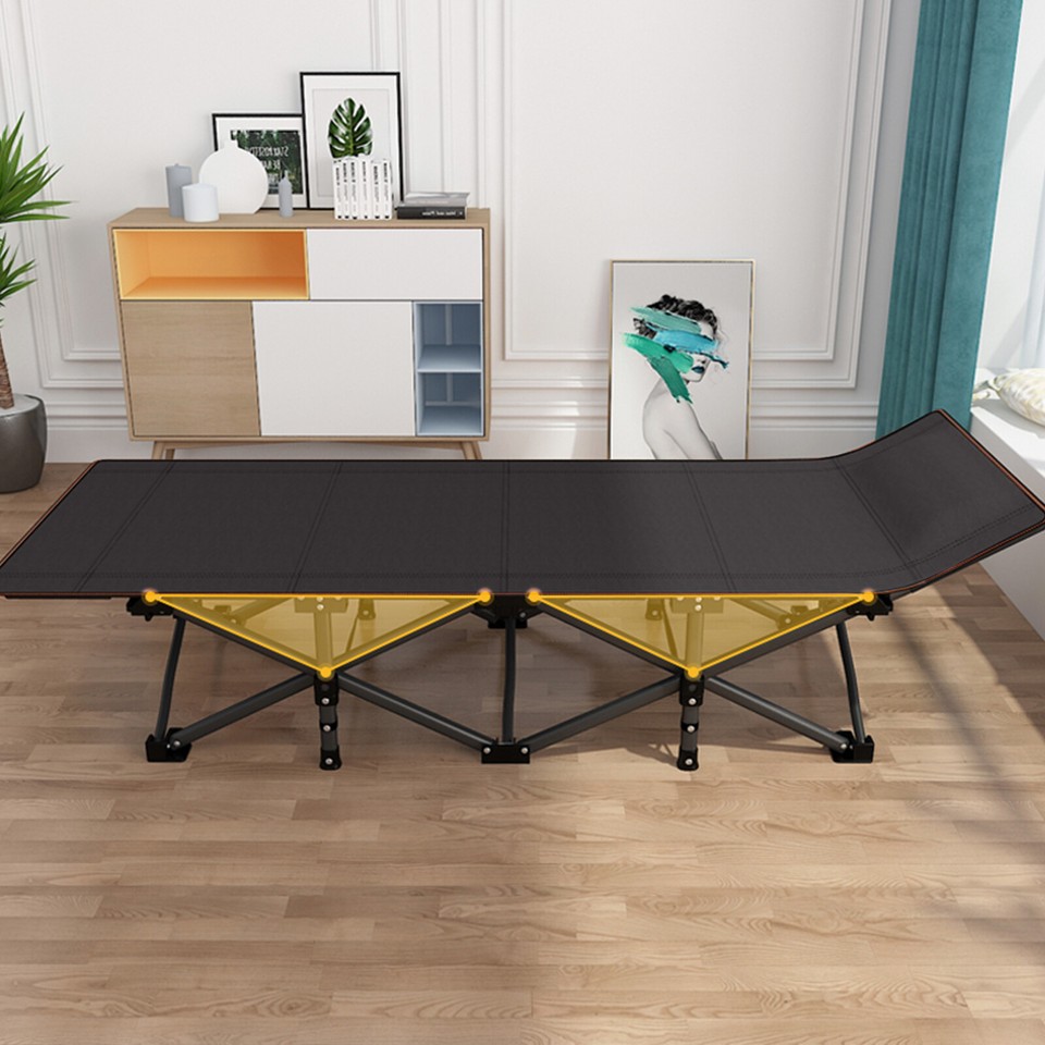 SLSY Folding Camping Cots, 2 Layer 1200D Folding Cots XXL / Standard ...