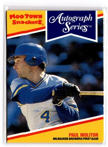 1992 Mootown Snackers Paul Molitor #14 Milwaukee Brewers | eBay