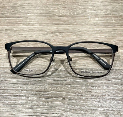 NEW PRODESIGN DENMARK 1412 c. 6031 BLACK EYEGLASSES GLASSES 54-18-140mm ...