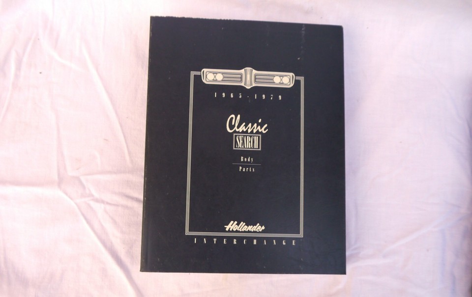 Hollander Classic Volume IV Auto Parts interchange Manual | eBay