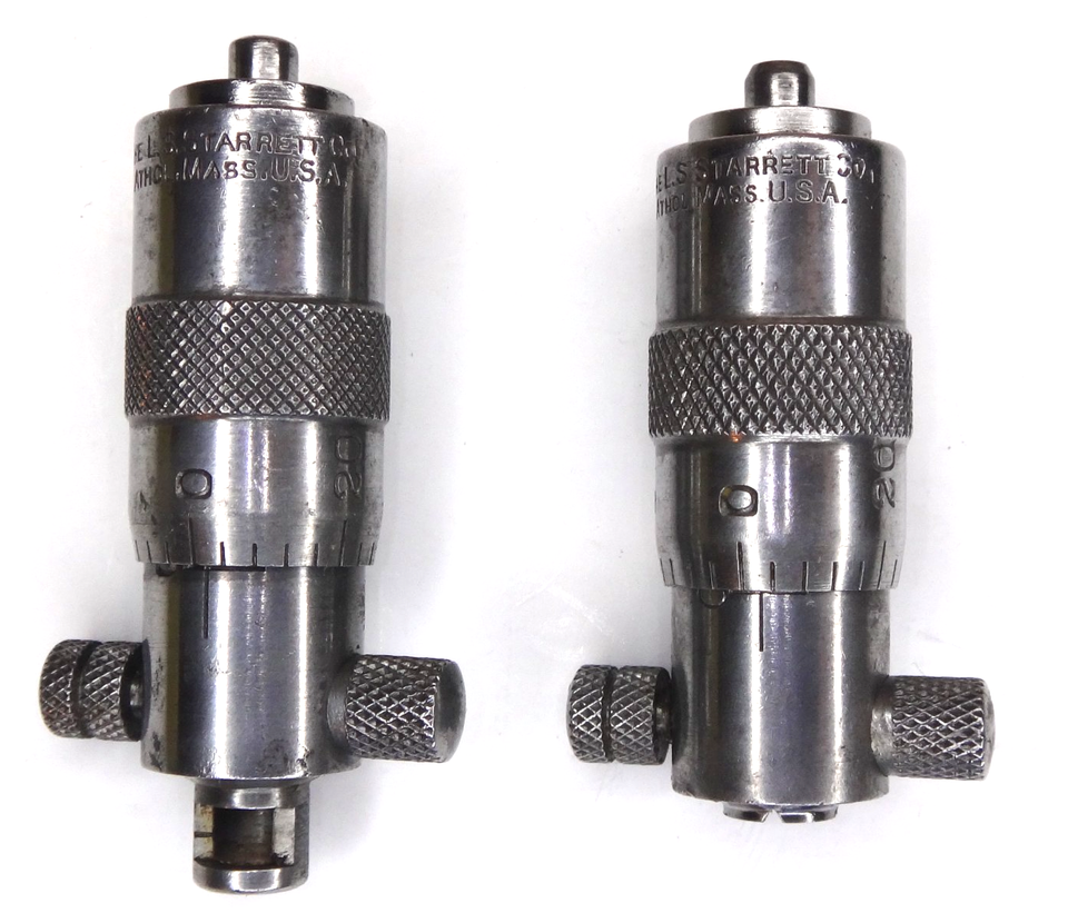 VINTAGE Starrett 124 A & B Inside Micrometer Heads with 9" - 10" Solid ...