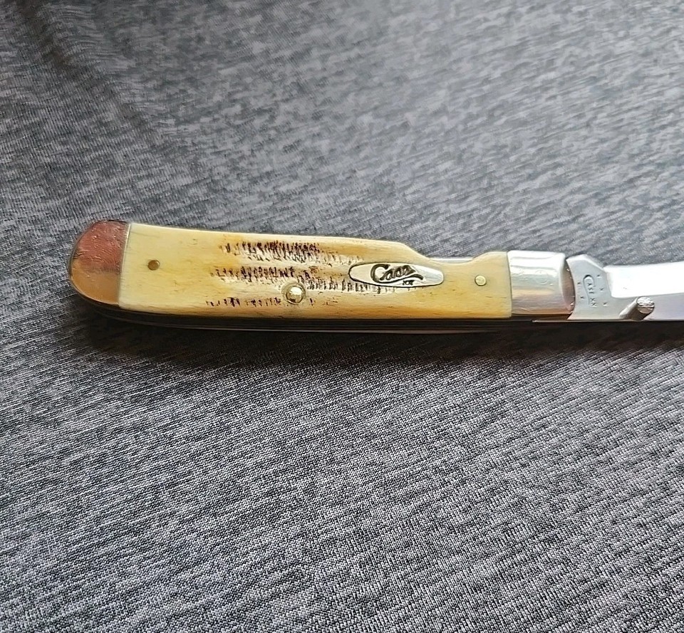 CASE XX 2015 6.5154L SS TRAPPERLOCK ASSISTED W/ BONE STAG HANDLES | eBay