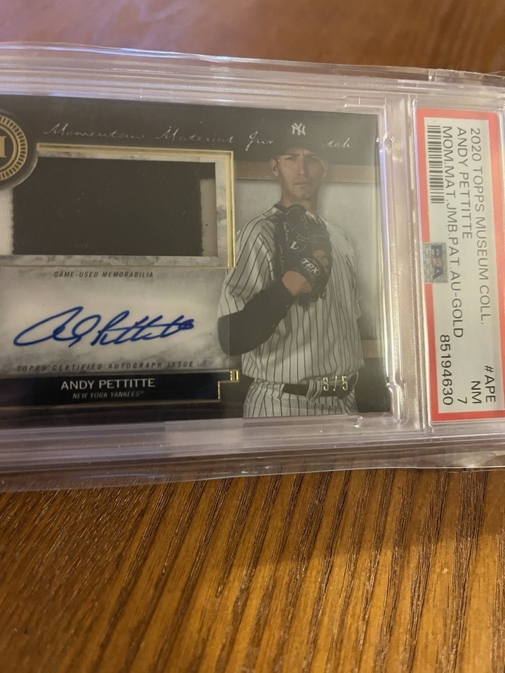 2020 Andy Pettitte patch auto Topps Museum Collection /5 | eBay