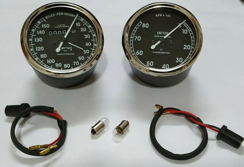 SMITHS REPLICA 150 MPH SPEEDOMETER 8,000 RPM TACHO SPEEDO FOR NORTON ...