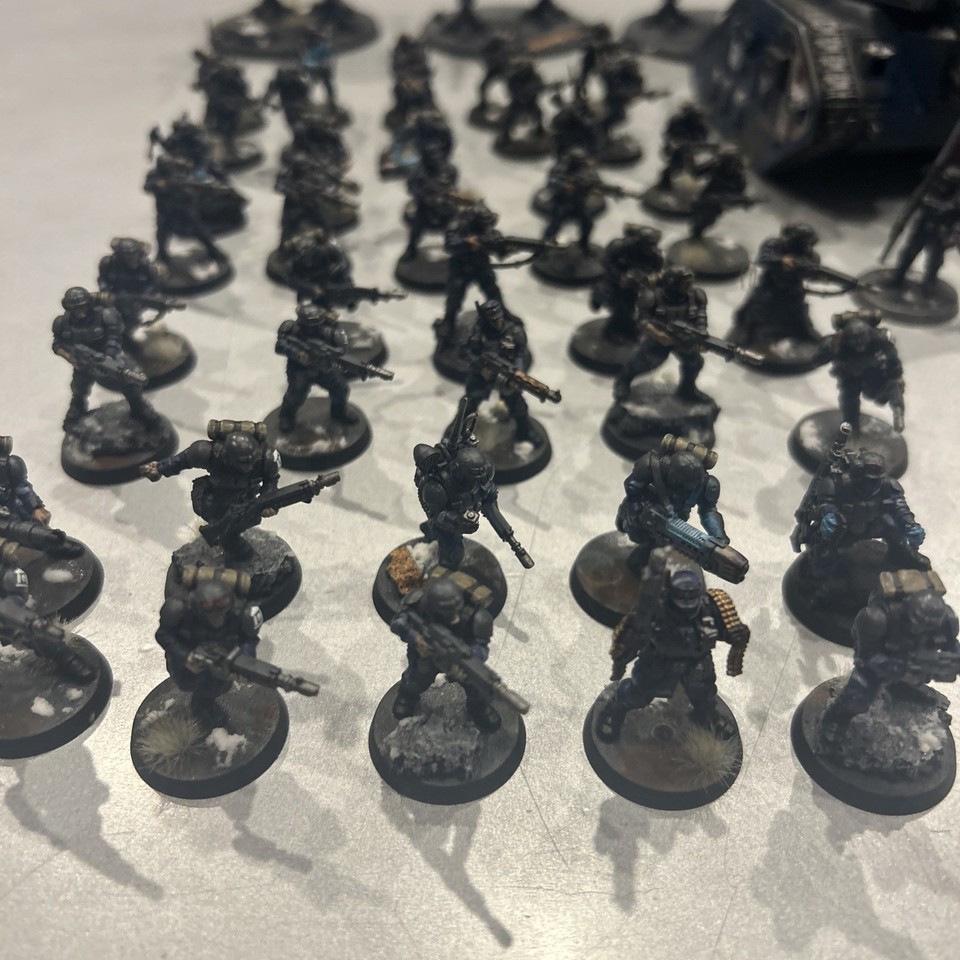 Warhammer 40k Astra Militarum 2000 Point Army Fully Painted Lot ...