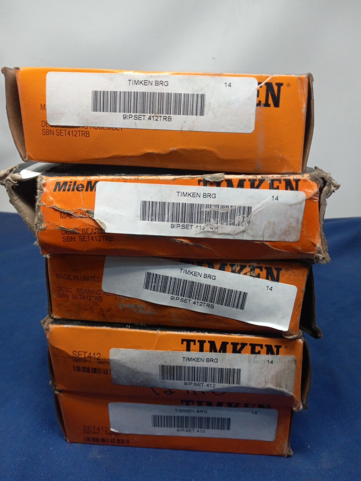 Timken Mile Mate Bearing Cup Cone Set 580TRB SBN580TRB Trailer Axle ...