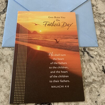 Happy Father’s Day God Bless You Religious 5”x7” Religious Greeting ...
