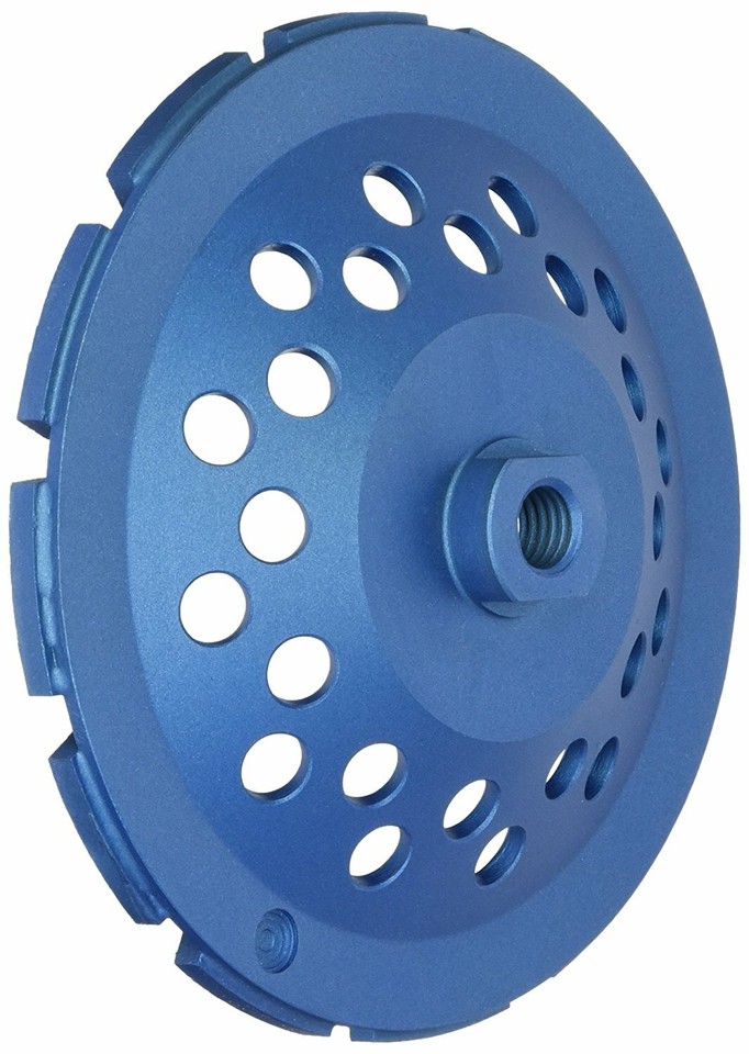 7" Double Row 5/8-11 Thread Concrete Diamond Grinding CUP Wheel Disc ...