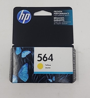 HP 564 YELLOW Ink Cartridge GENUINE OEM NEW SEALED | eBay