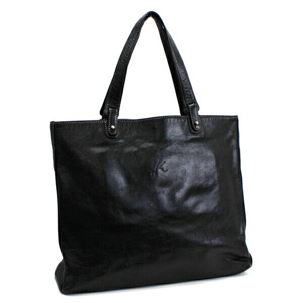 Authentic Kitamura Tote Bag Black Leather Used B Rank… - Gem
