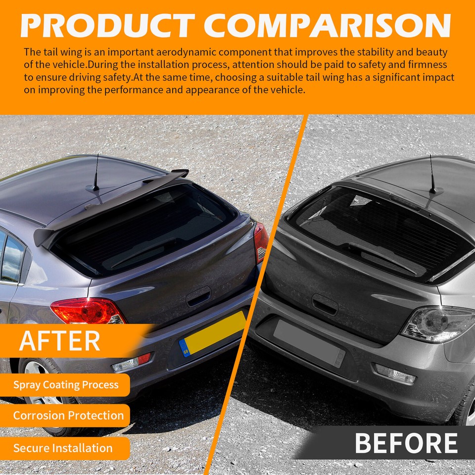For Infiniti FX35 FX45 2003-2008 Rear Window Roof Spoiler Trunk Wing ...