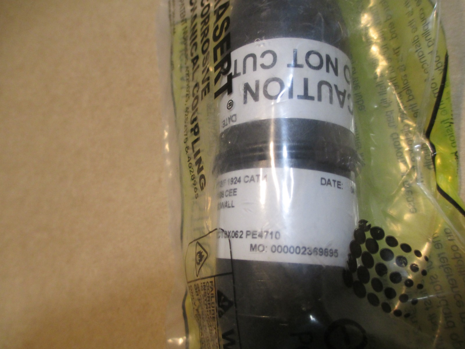 PERMASERT 51945 BLIND END CAP STAB FITTING, 1/2 CTS, 5/8 O D , O62 WALL ...