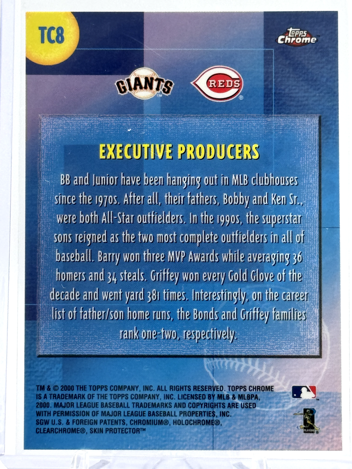 2000 Topps Chrome Barry Bonds & Ken Griffey Jr Executive Producers, #TC8 | eBay