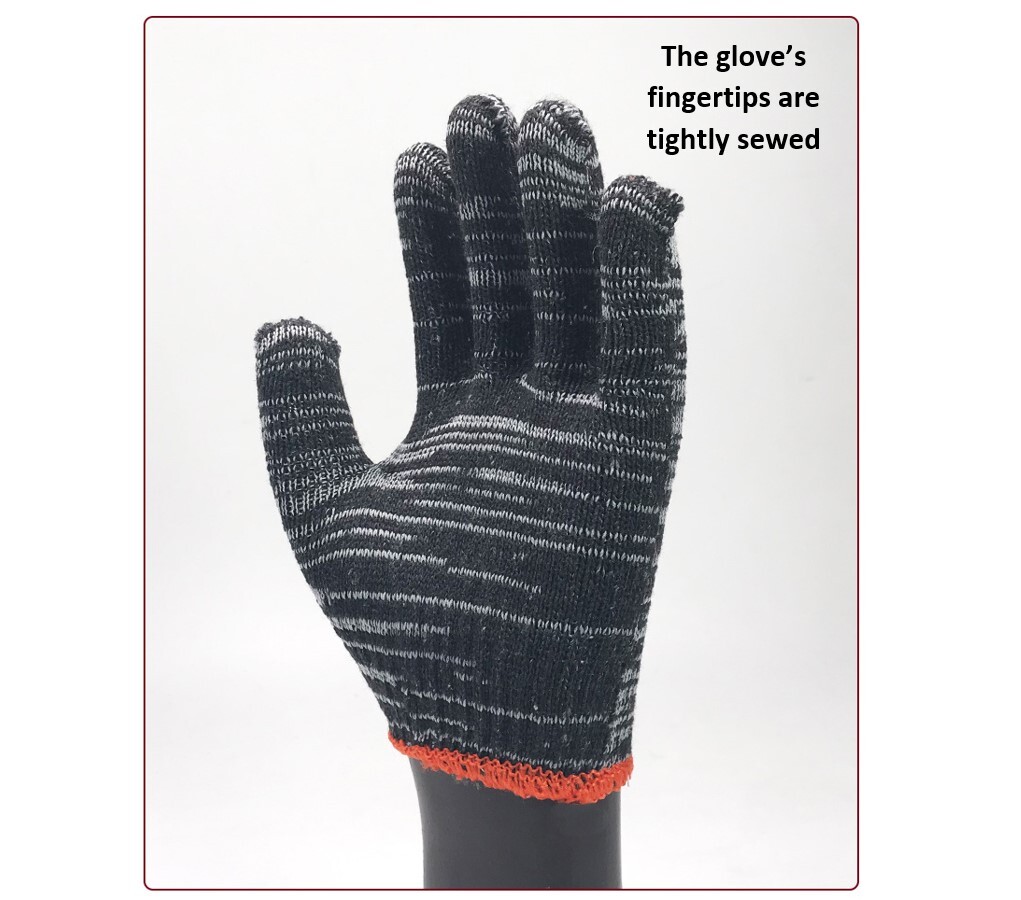 Durable String Knit Gloves General Purpose Thick Cotton & Nylon Work ...