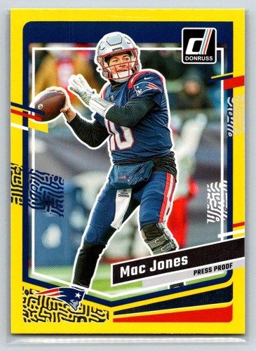 2023 Donruss #206 Mac Jones Press Proof Yellow | eBay