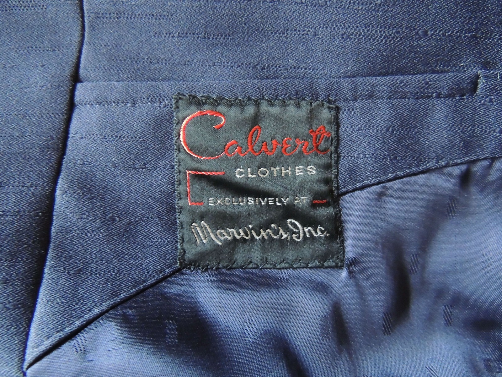 VTG CALVERT CLOTHES BLUE POLYESTER BLEND 2 PIECE SUIT 39R | eBay