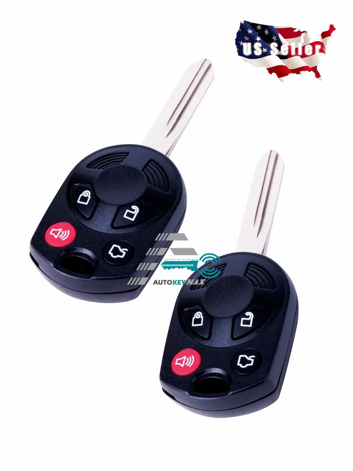 2X Replacement Keyless Entry Remote High Security Car Key Fob for Ford ...
