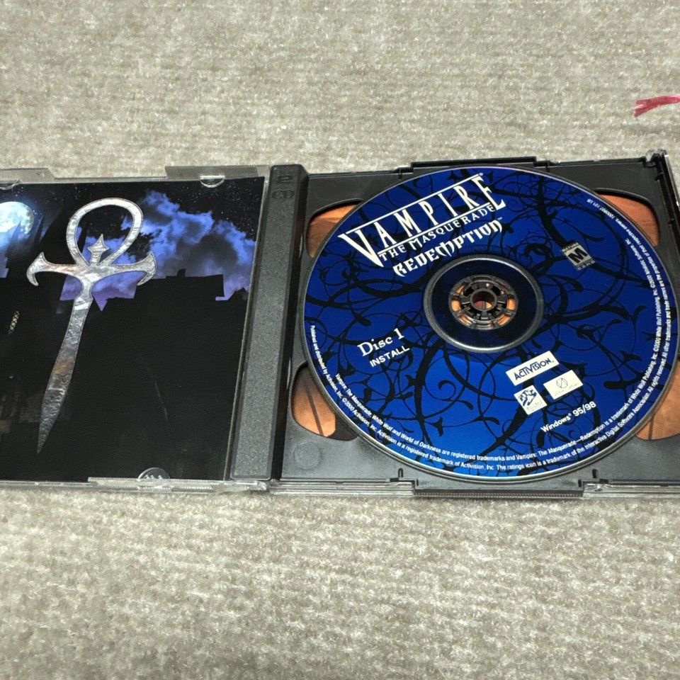 Vampire: The Masquerade - Redemption (PC, 2000) Windows 95/98, RARE RPG Game | eBay UK