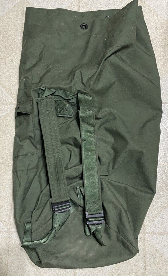 US ARMY Military Issue Shoulder Green Canvas Duffle Bag Rut Sack | eBay