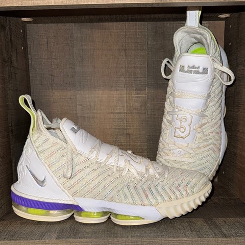 Nike LeBron 16 Cream and Purple Sneakers- size 11 | eBay