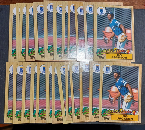 (25) 1987 Topps Bo Jackson #170 Future Stars Lot of 25 RC Lot -PACK ...