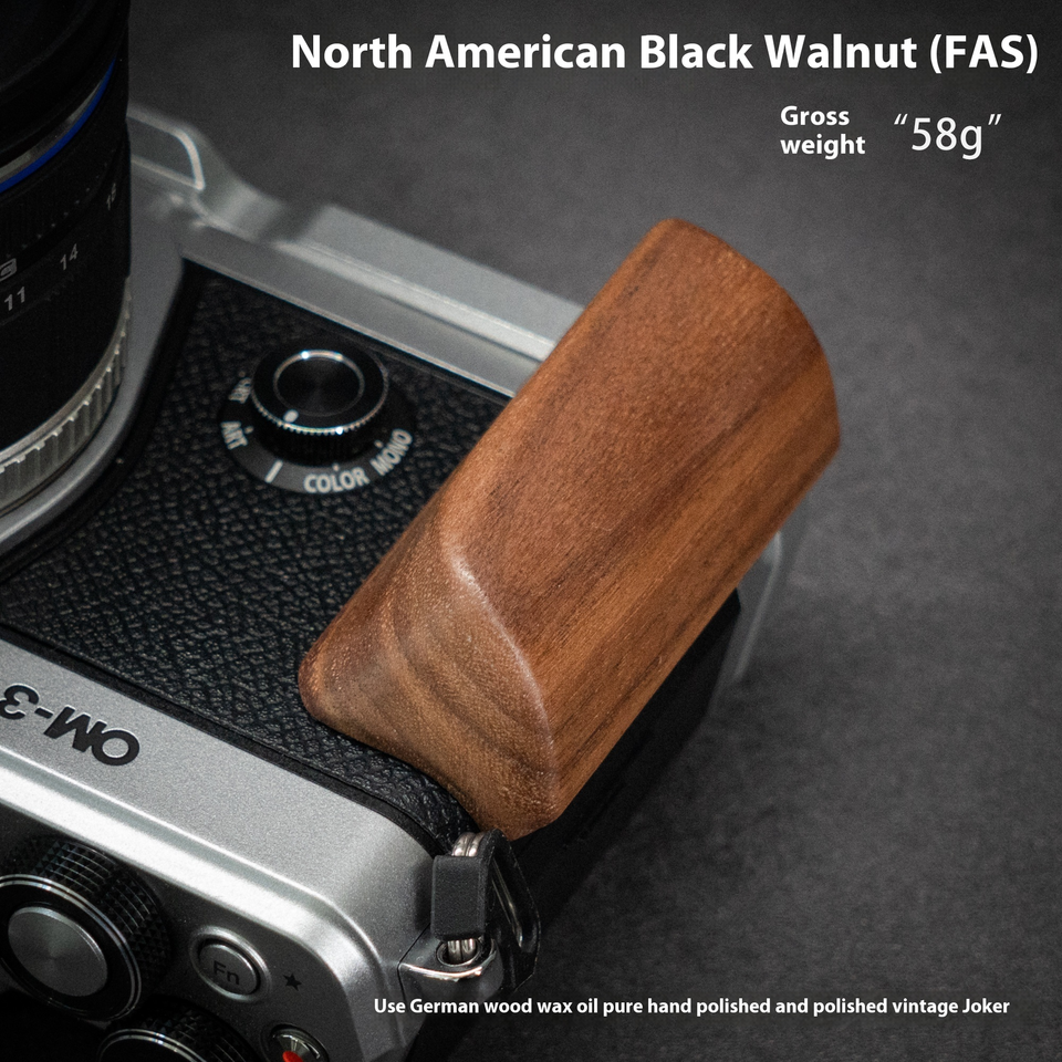 Camera Grip L-Plate Handle Solid Wood Suitable base for Olympus OM-3 | eBay