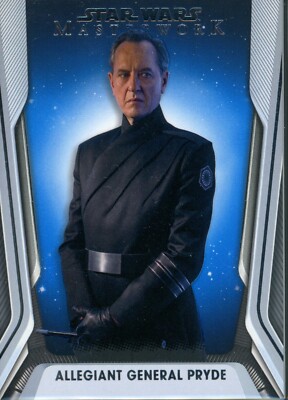 2021 Topps Star Wars Masterwork Blue Parallel Base 5 Allegiant General ...