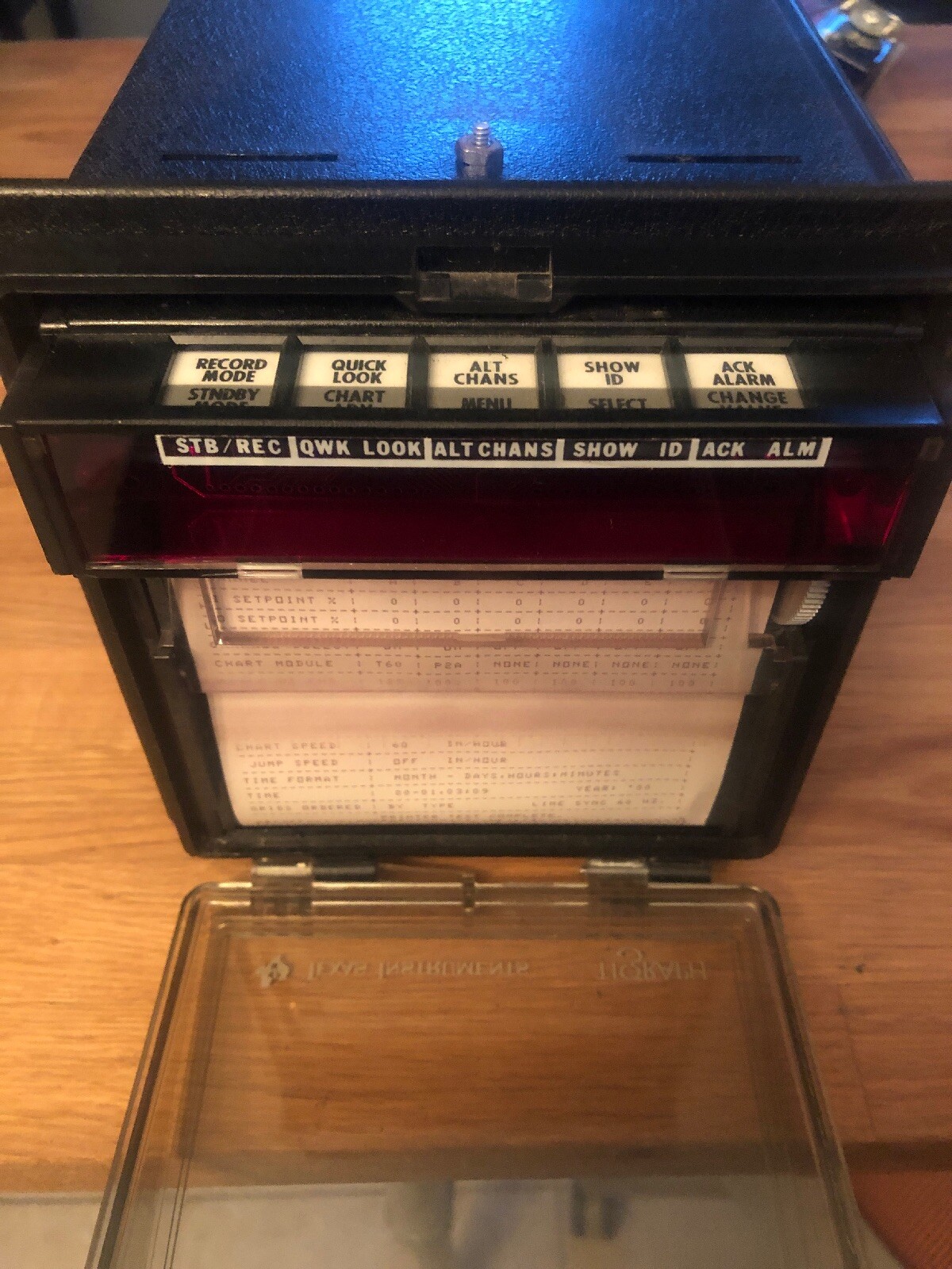 Texas Instruments TIGRAPH-200A Process Recorder P/N 2493505 115V Chart ...