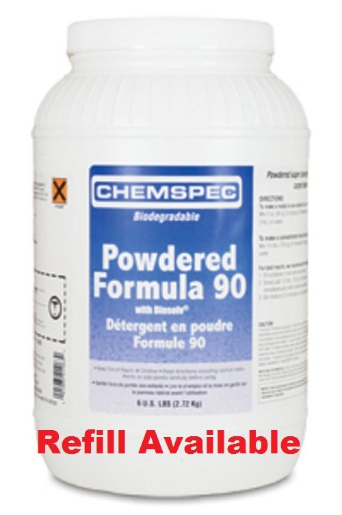 Chemspec Formula 90 Powdered with Biosolv for Carpet Cleaner * 9 lb ...