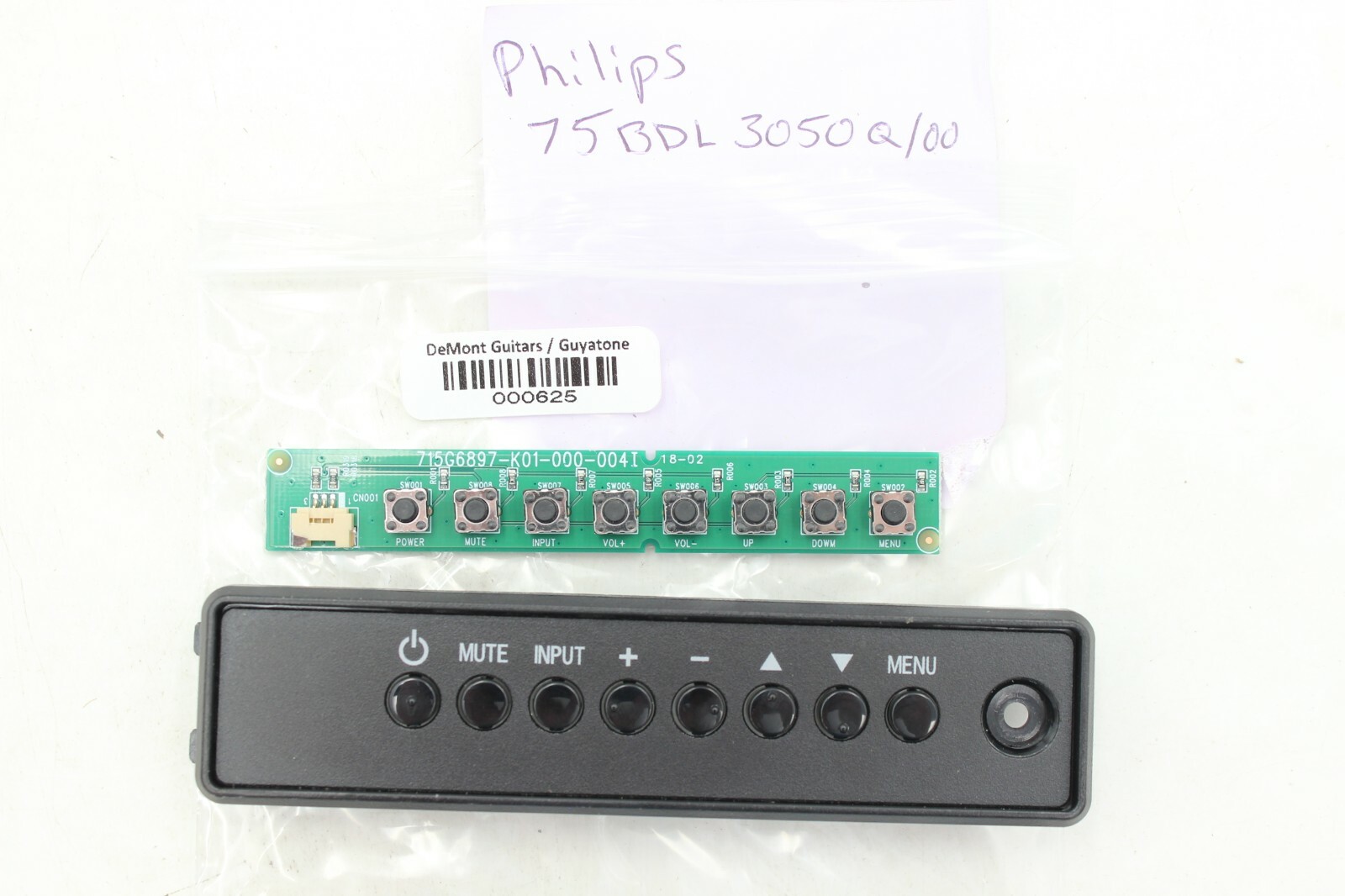 Volume Power Button Board for Philips 75BDL3050Q/00 LED TV 715G6897-K01 ...