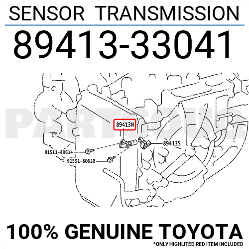 8941333041 Genuine Toyota SENSOR TRANSMISSION 89413-33041 | eBay