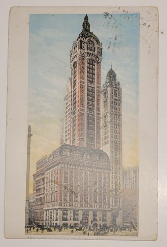 Vintage Post Card ~ The Singer Building circa 1908 | eBay
