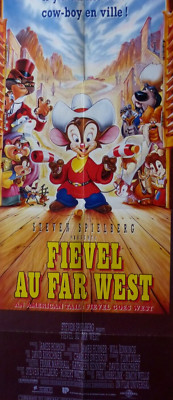 Affiche pantalon 60x150- FIEVEL AU FAR WEST - animation - 1991 | eBay