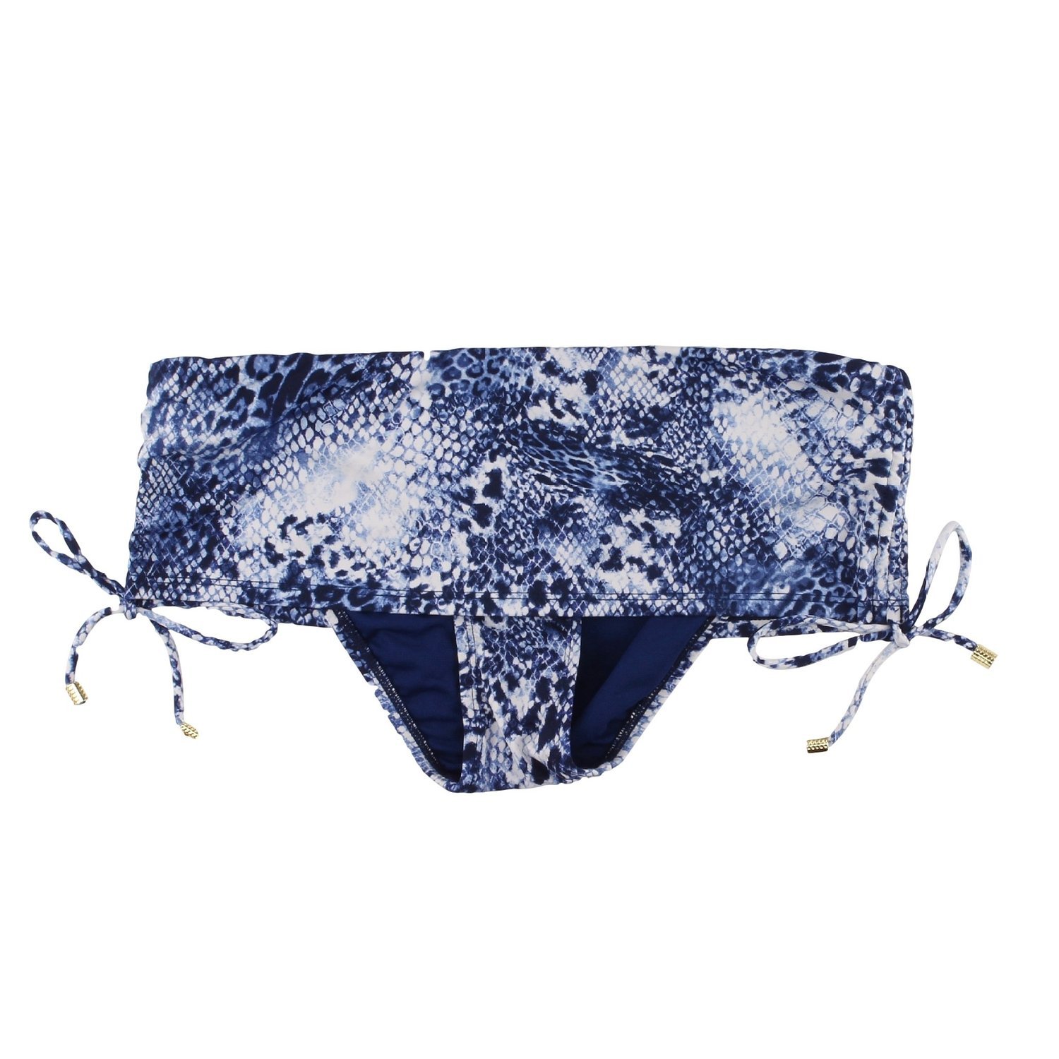 Apt 9 Sizes S M XL Blue Animal Print Hipster Fold Over Ruched Bikini ...