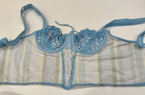 Aubade Paris Bra Corset Lingerie Striped Size 34B Sexy Intimates Womens ...