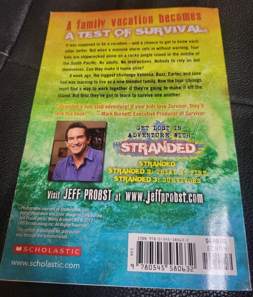 Stranded by Christopher Tebbetts and Jeff Probst (2013, Trade Paperback ...