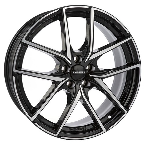 ALUFELGE DEZENT TO DARK 7.5X17 5X112 BLACK/POLISHED 9OK | eBay