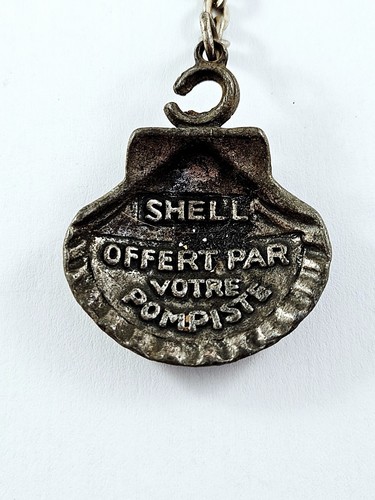 Keychain - Shell 1960S - 3D Metal Seashell - Vintage Garages Stations ...