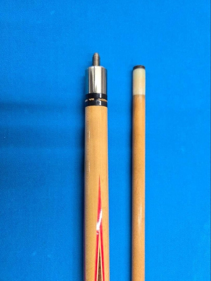 Decorative Billiard Cue with Inlays & Stripes Used | eBay