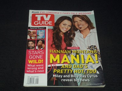 2007 JULY 16 TV GUIDE MAGAZINE - MILEY & BILLY RAY CYRUS FRONT COVER ...
