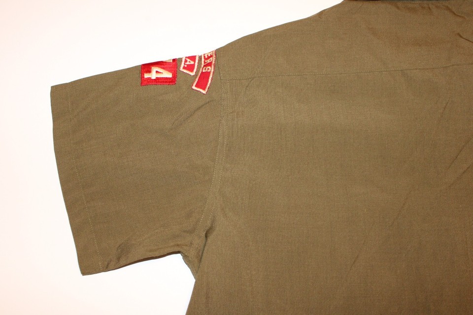 Boy Scouts of America BSA Men's Adult Shirt Medium? NO Size Poly Wool ...