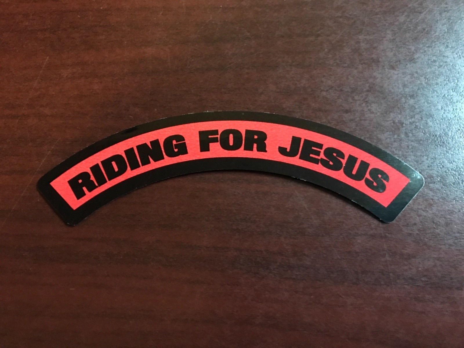 Motorcycle Sticker for Helmets or toolbox #181 Riding for Jesus 1 | eBay