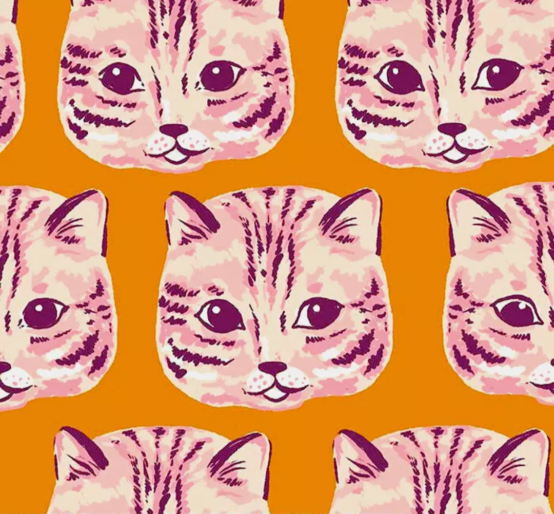1y Ruby Star Society Sarah Watt CANVAS Reading Nook Cat Meow Earth | eBay