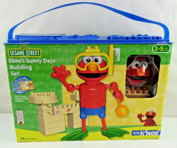 Kid K'NEX Elmo's Sunny Days 54 Pcs Complete Set #85018 Sesame Street ...