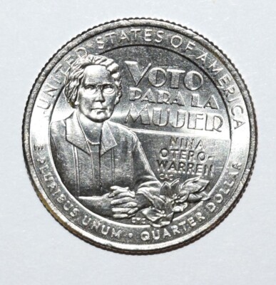 2022 Voto Para La Mujer Quarter Errors Collectable Double Die Coin ...