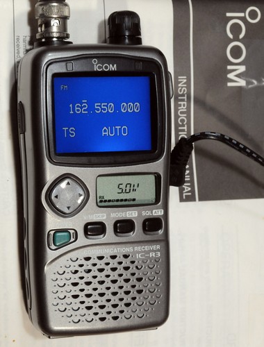 Icom IC-R3 receiver scanner with antenna, manuals, AC adapter | eBay