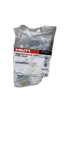 Hilti Anchor Rod HAS-R 304 3/8" x 5-1/8" Bag Of 20 | eBay