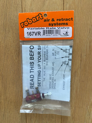 Robart 167VR Variable Rate Valve for Pneumatic Retracts ***NEW*** | eBay